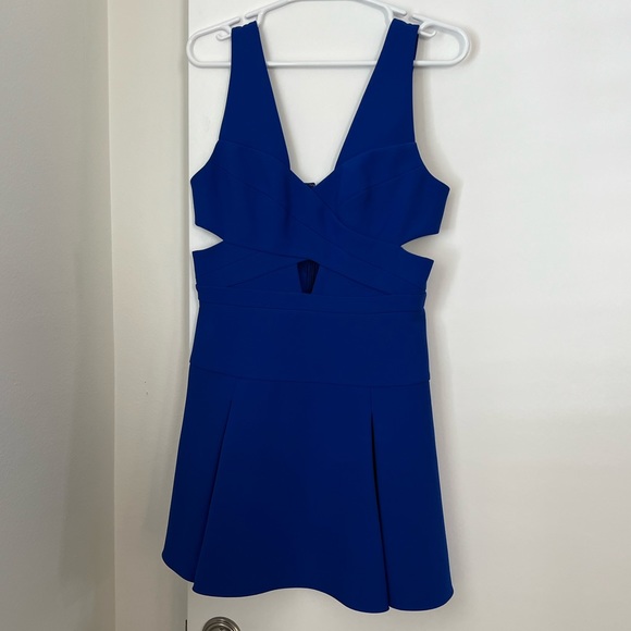 BCBGMaxAzria | Dresses | Royal Blue Cut Out Dress | Poshmark